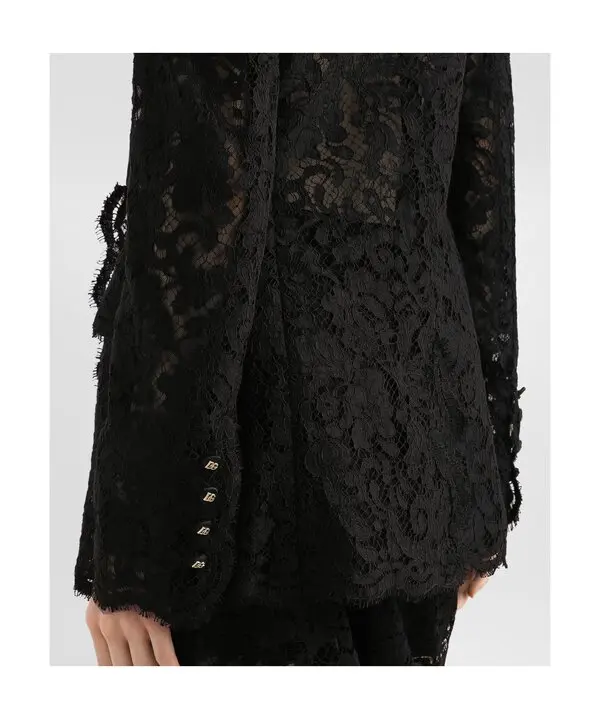Dolce & Gabbana Lace Double-breasted Blazer