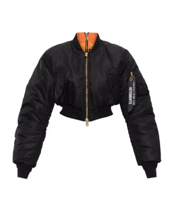 Vetements Cropped Zip-up Bomber Jacket