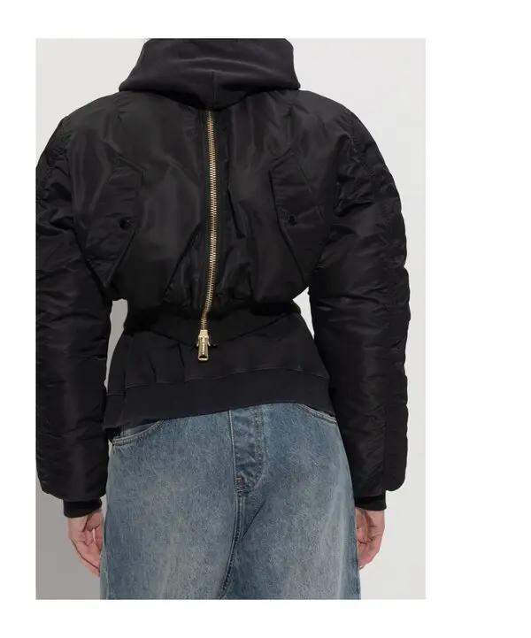 Vetements Cropped Zip-up Bomber Jacket