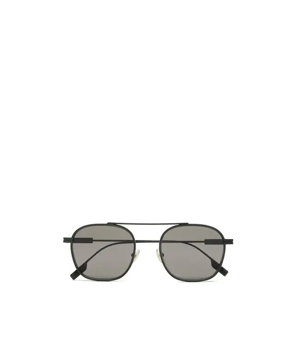 Zegna Pilot Frame Sunglasses - Gray