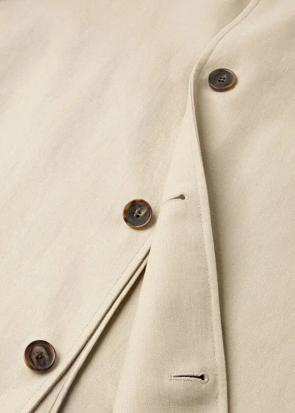 Loro Piana Long Sleeve Casual Jacket With Patch Pockets - Beige