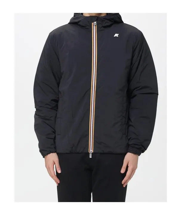 K-WAY Plain Warm Hooded Jacket - Black