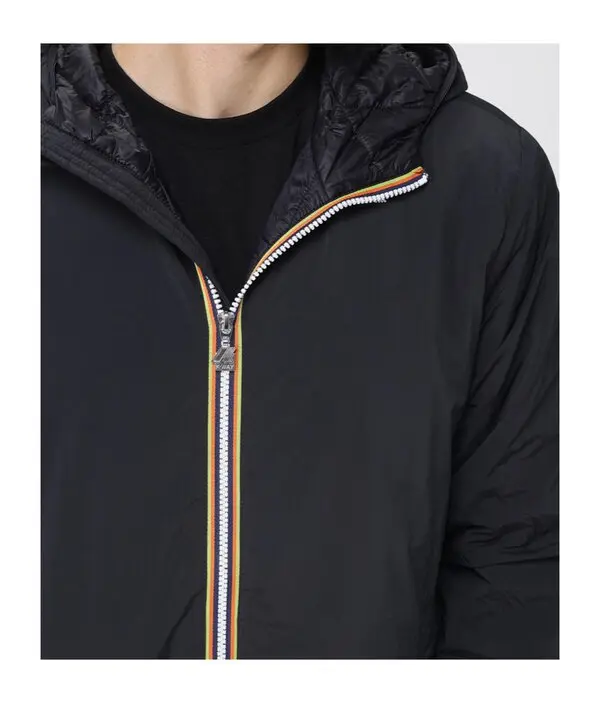 K-WAY Plain Warm Hooded Jacket - Black