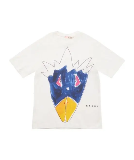 Marni Printed Cotton Jersey T-shirt - White