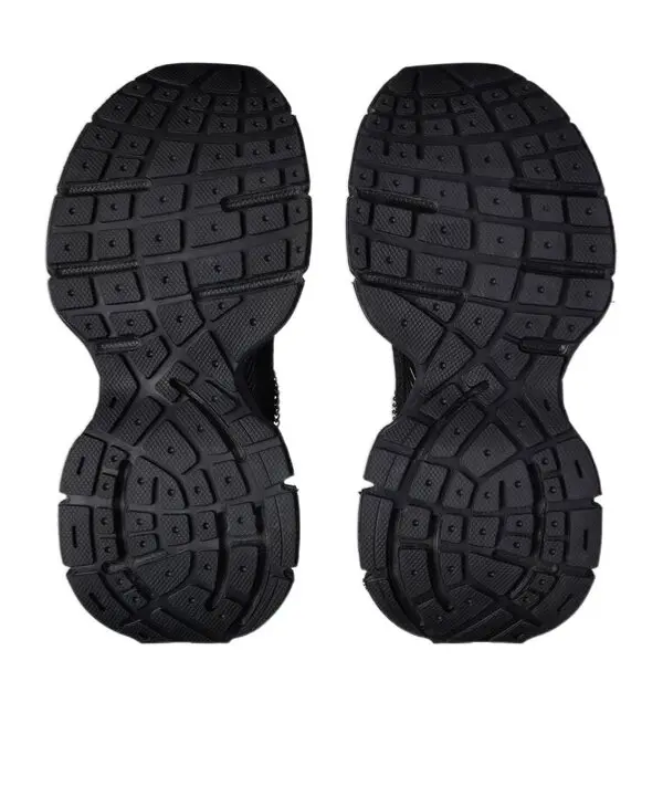 Balenciaga 3xl Mesh Panel Sneakers With Vintage Charm - Black/silver