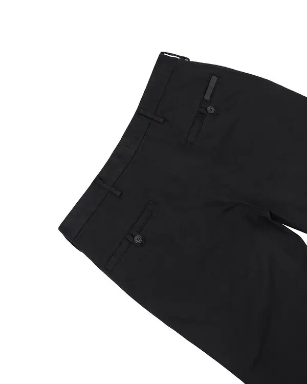 Prada Logo Detail Casual Pants - Black