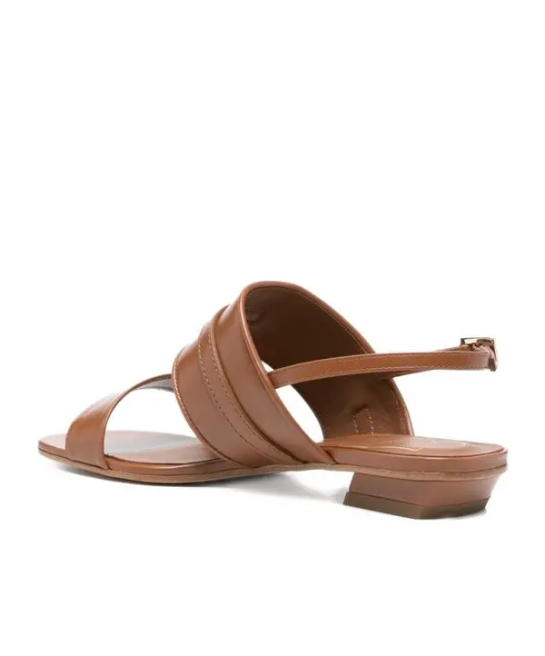 ROGER VIVIER Buckle-detailed Slingback Sandals - Brown