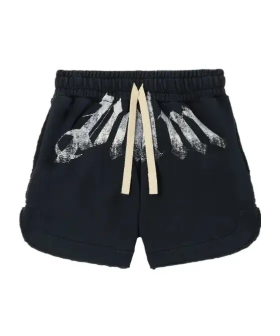 Palm Angels Big Waist Logo Sweatshorts - Black