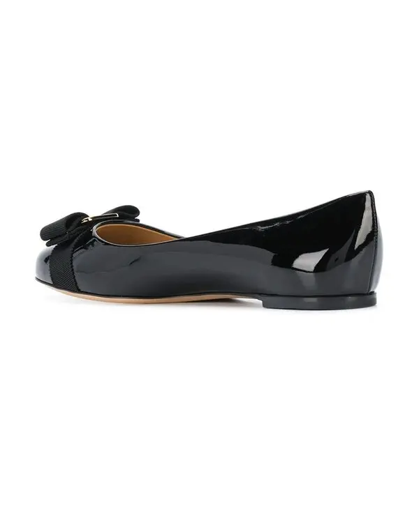 FERRAGAMO Varina Bow Detailed Ballerinas