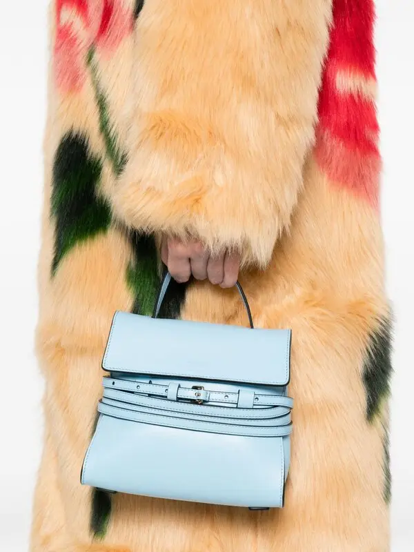 Moschino Tie Me Mini Shoulder Bag - Blue