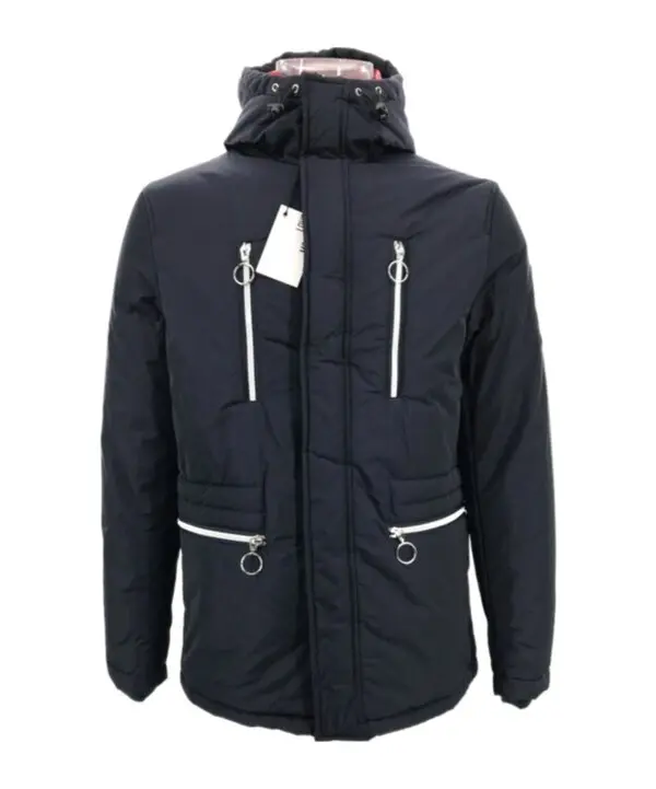 Moschino Hooded Cotton Jacket With Long Sleeves