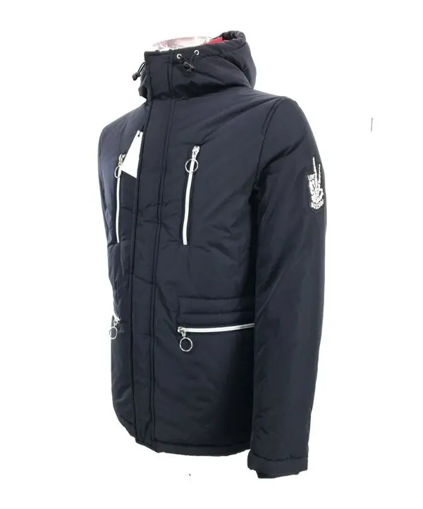 Moschino Hooded Cotton Jacket With Long Sleeves