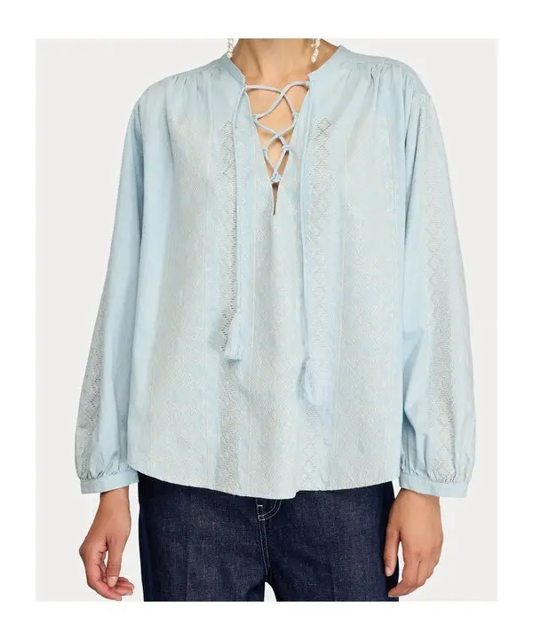 SEMICOUTURE Zillah Embroidered Blouse
