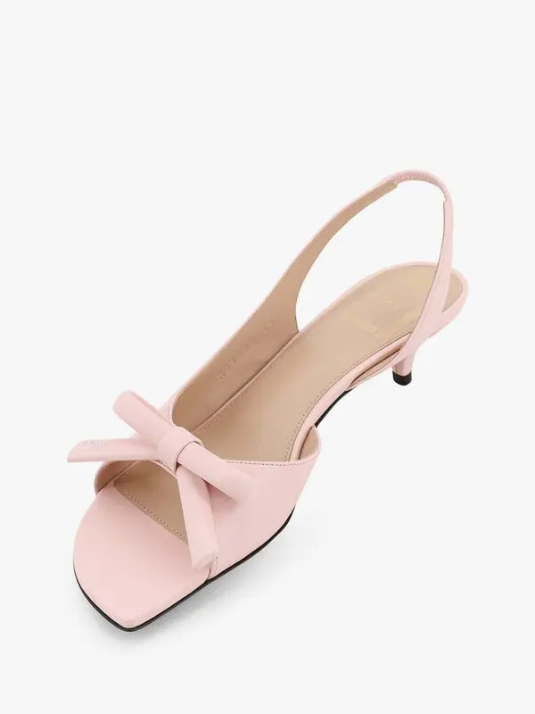 Dior Open-toe Bow Embellished Slingback Sandals