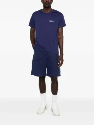 A.p.c. Logo Detailed Crewneck T-shirt - Blue