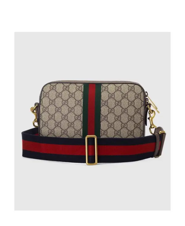 Gucci Ophidia Gg Zipped Shoulder Bag - Nude