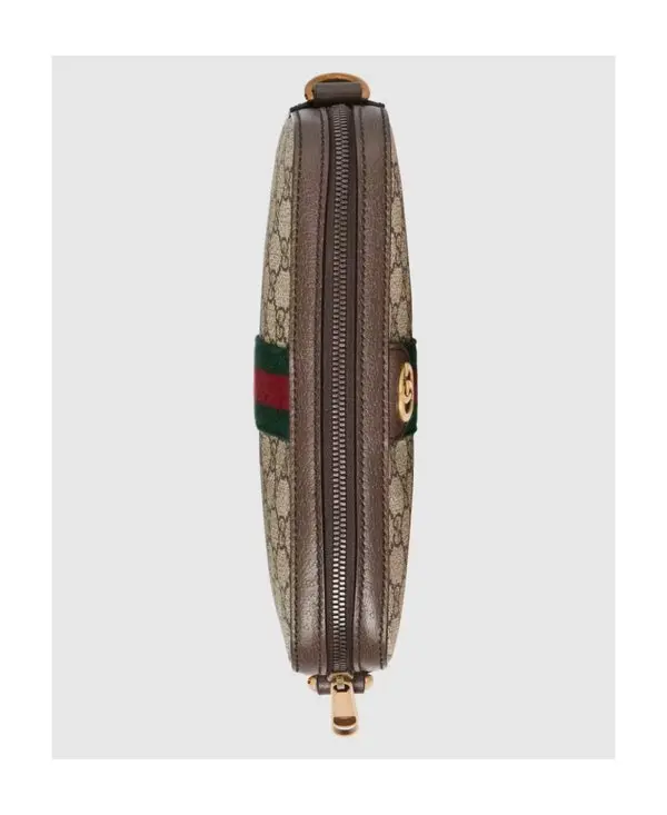 Gucci Ophidia Gg Zipped Shoulder Bag - Nude