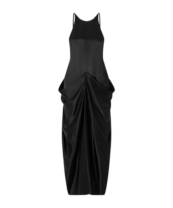 Khaite Kent Pleated Maxi Dress