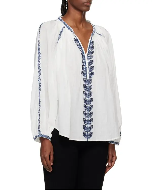 Isabel Marant Étoile Embroidered Peasant Blouse - White