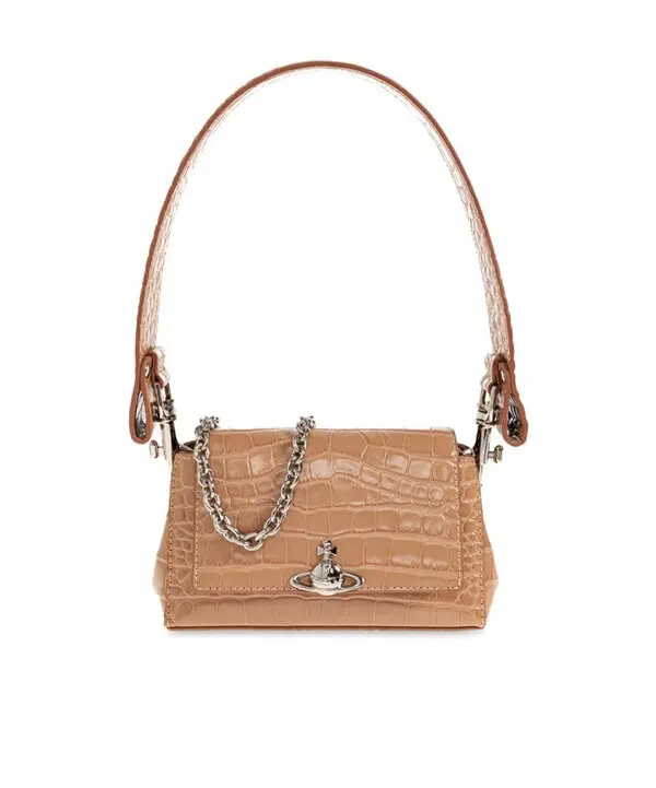 VIVIENNE WESTWOOD Hazel Small Shoulder Bag - Nude