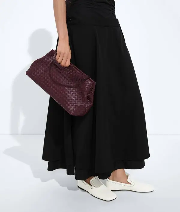 Bottega Veneta The 1998 Nappa Leather Top Handle Bag - Deep Mahogany