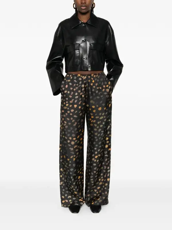 Nanushka Cropped Button-fastening Pocket Jacket