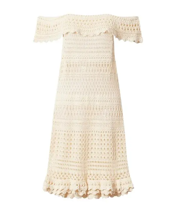 Isabel Marant Étoile Zoa Off-the-shoulder Crochet Dress