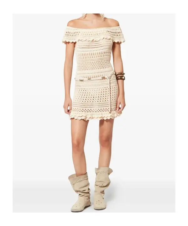 Isabel Marant Étoile Zoa Off-the-shoulder Crochet Dress