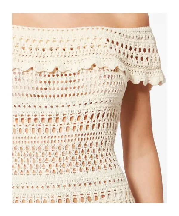 Isabel Marant Étoile Zoa Off-the-shoulder Crochet Dress