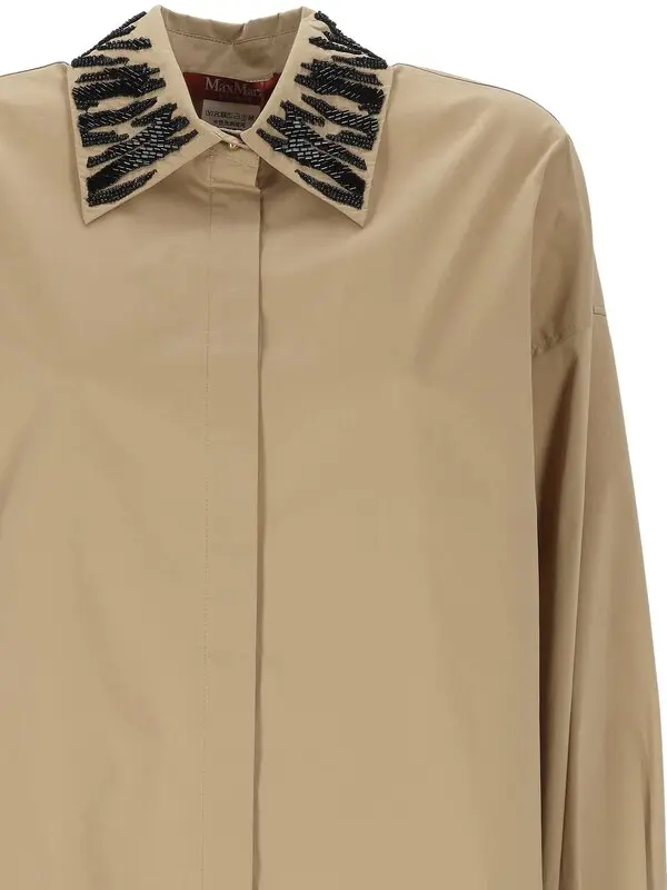 Max Mara Embellished Collar Button-up Shirt