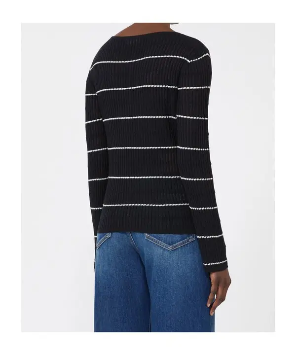 Max Mara Pedone Ribbed Striped Sweater