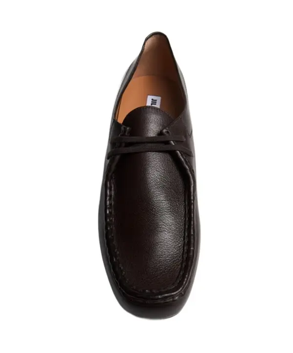 JIL SANDER Hand-stitched Lace-up Flats