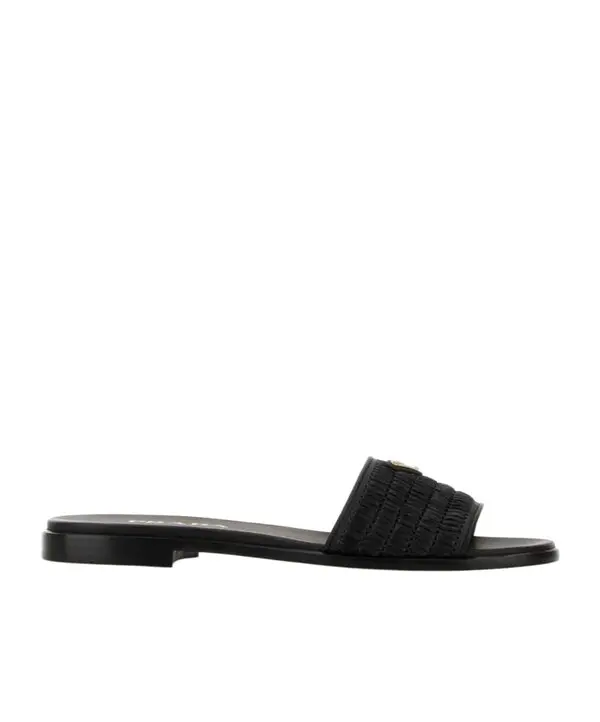 Prada Logo Detailed Slip-on Sandals