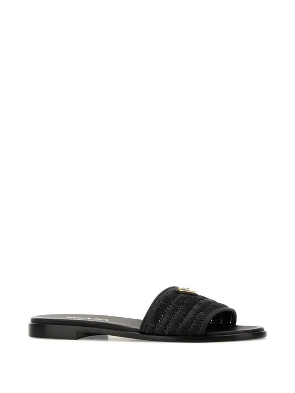 Prada Logo Detailed Slip-on Sandals