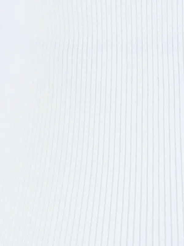 P.a.r.o.s.h Ribbed Knit V-neck Top - White