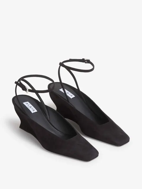 Alaïa Wave" Pumps With Ankle Strap