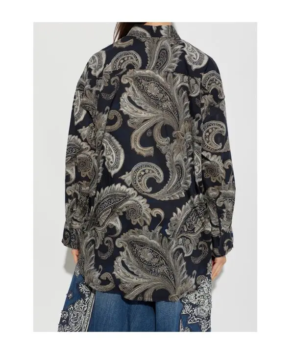 R13 Long Sleeve Printed Shirt