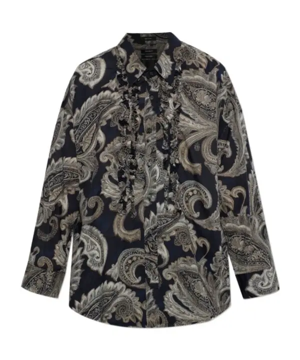 R13 Long Sleeve Printed Shirt - No