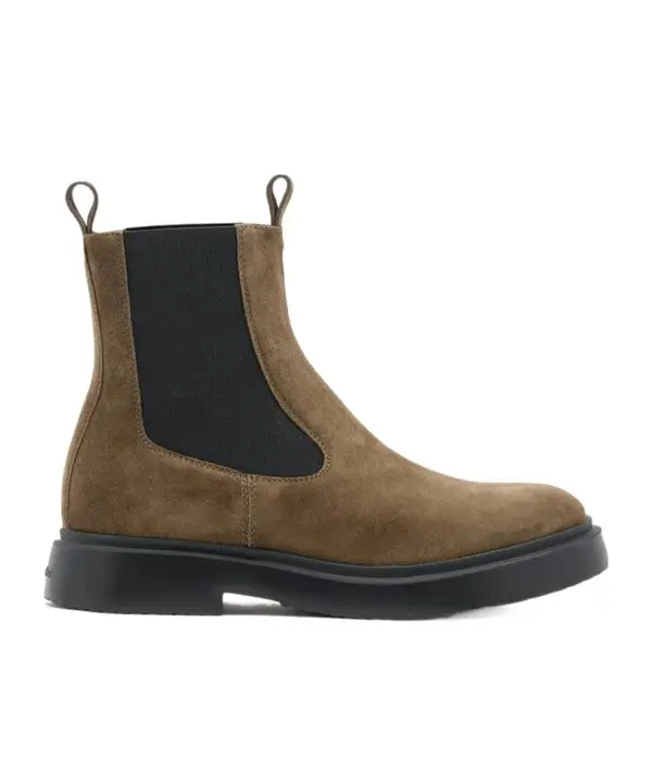 Proenza Schouler Suede Chelsea Boots - Green