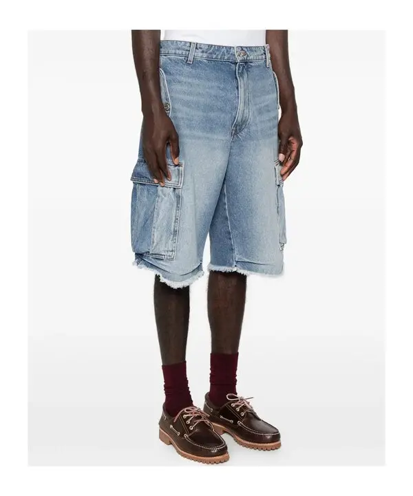 GALLERY DEPT. Belt Loop Cargo Jeans With Frayed Hem