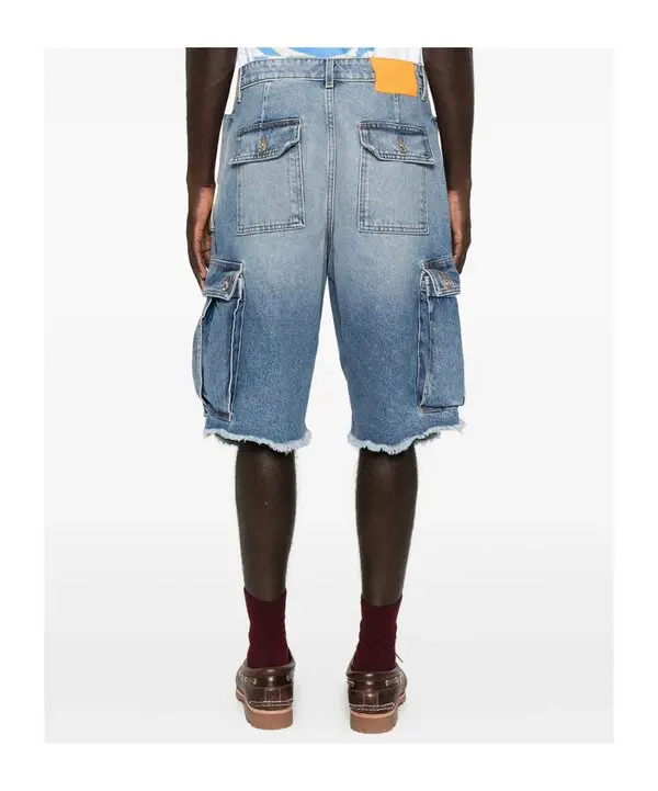 GALLERY DEPT. Belt Loop Cargo Jeans With Frayed Hem