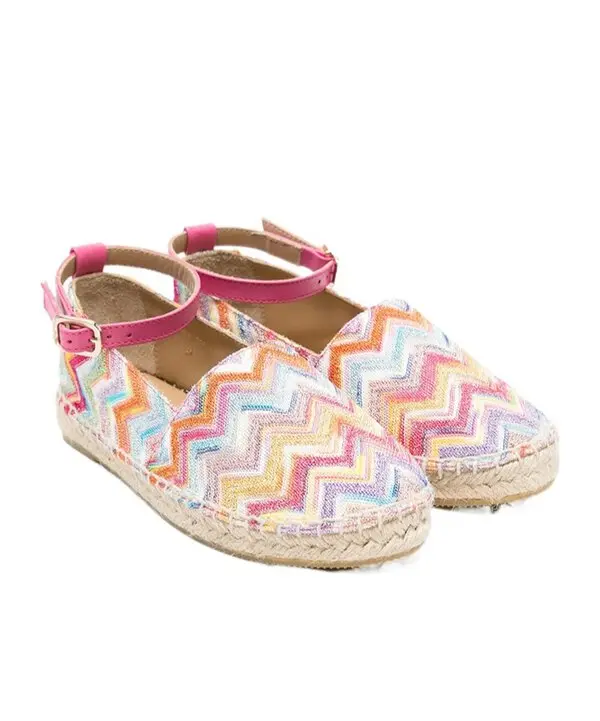 Missoni Zigzag Ankle Strap Ballerinas - Multicolor