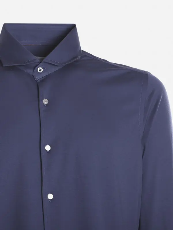 Loro Piana Long-sleeve Slim-fit Shirt - Blue