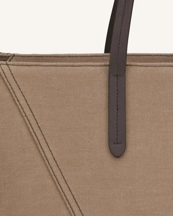 Brunello Cucinelli Stitched Tote Bag - Brown