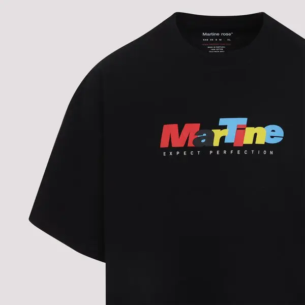 Martine Rose Oversized Logo Printed T-shirt - Black