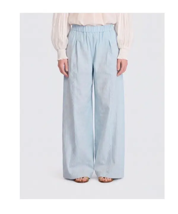 SEMICOUTURE Embroidered Wide-leg Pants