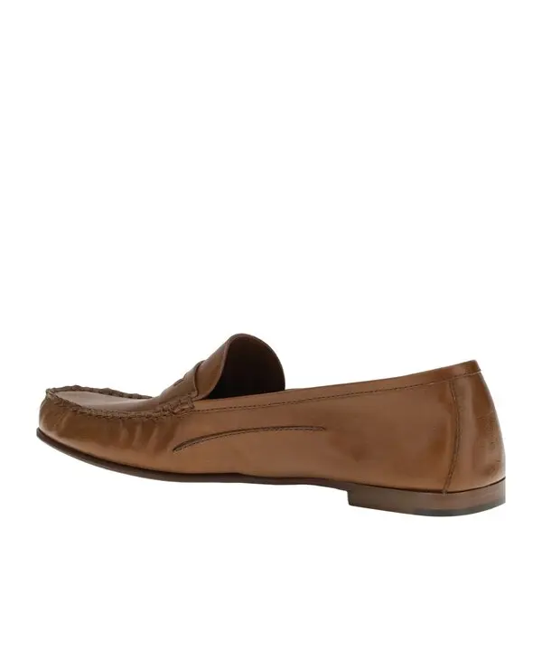 Versace Ruched Slip-on Loafers - Brown