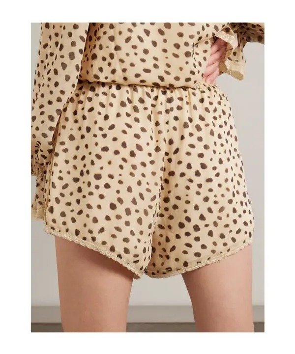 Posse Priscilla Cheetah Print Shorts - No