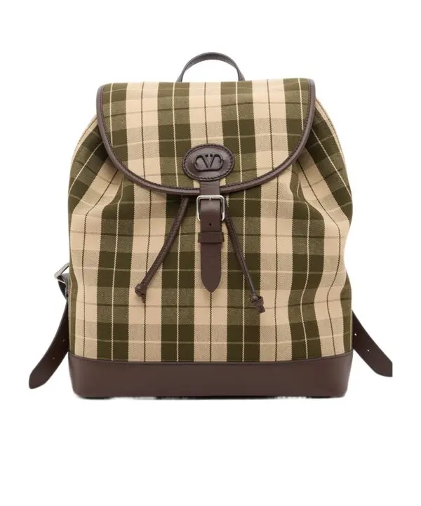 Valentino Garavani Vlogo Flap Backpack - Green