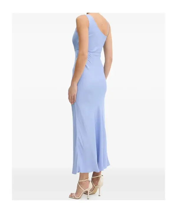 TWINSET Draped Midi Dress With Embellished Straps